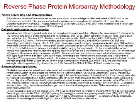 Calibration And Normalization Of Protein Microarray Data Charlene