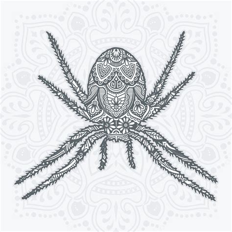 Spider Mandala Vector Vintage Decorative Elements Oriental Pattern
