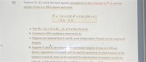 161 57 Suppose Y₁ X Satisfy The Least Squares