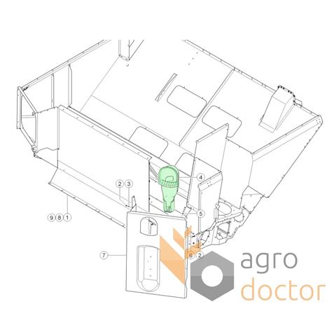 Патрубок 507994 пробоотборника бункера подходит для Claas Original