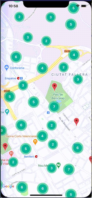 Layout Animation Does Not Work With Google Provider Issue Venits React Native Map