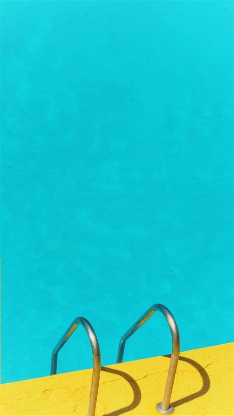 Blue Pool Summer Background Wallpaper