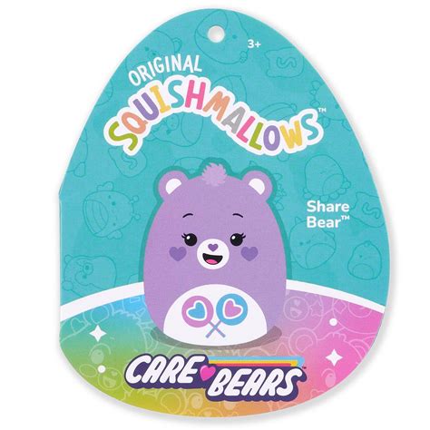 Squishmallows Care Bears Share Bear Jazwares