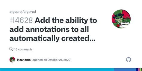 Add The Ability To Add Annotations To All Automatically Created Namespaces Issue