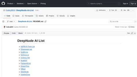 Github Deepnude Ai List Featuresalternatives Toolerific