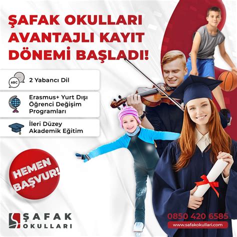 Avantajlı Kayıt Dönemi Özel Şafak Okulları
