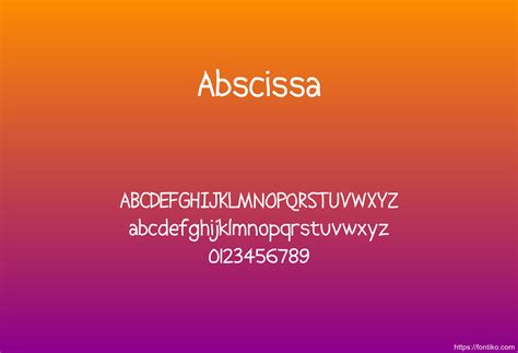 Abscissa Font Otf Ttf