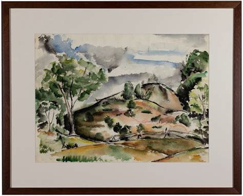 Charles Alston Landscape With Hills 1935 Mutualart
