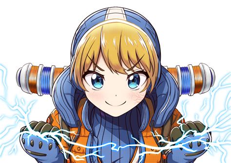 Safebooru 1girl Absurdres Animification Apex Legends Blonde Hair Blue