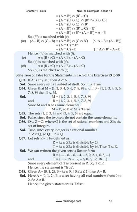 Ncert Exemplar For Class 11 Maths Chapter 1 Mathongo