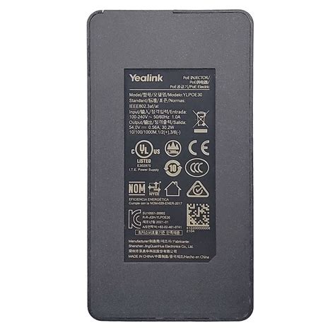 Yealink Ylpoe30 Poe Injector 330000030000