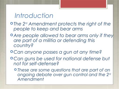 Second Amendment Ppt