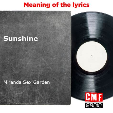 The Story And Meaning Of The Song Sunshine Miranda Sex Garden