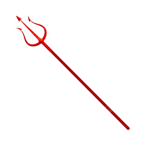 Trident Vector Hd Png Images Red Trident Devil Tridental Mythology