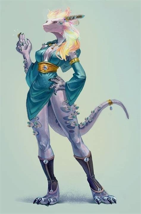 Anthro Dinosaur Female
