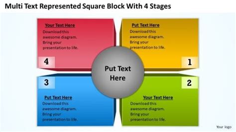 4 Blocker Powerpoint Template Four Blocker Template Download