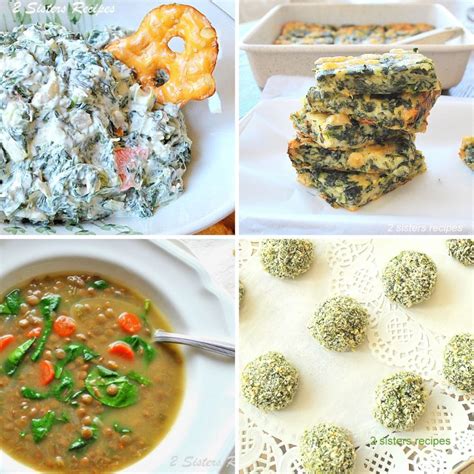 30 Delicious Spinach Recipes 2 Sisters Recipes By Anna And Liz