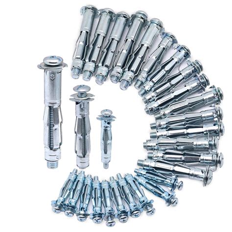 Benliudh Hollow Wall Anchors With Screws Heavy Duty Carbon Steel Zinc