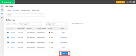 Bulk Assign Tickets Questionpro Help Document