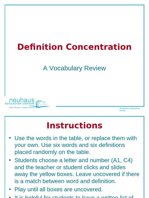 Definition Concentration Pdf