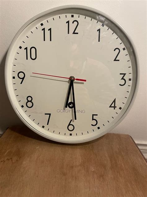 Station Clock Gorgy Timing Industrial Aluminium 1990 2000