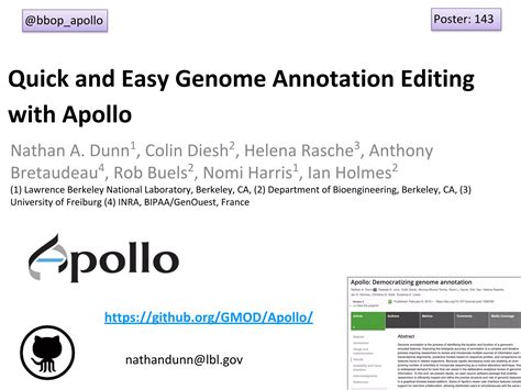 Digital Resources Quick And Easy Genome Annotation Editing With Apollo Pdf