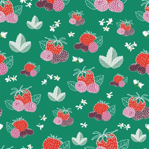22720686 Berries Pattern Vector Images Depositphotos