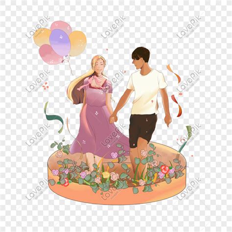 발렌타인 친밀한 연인 선물 2 월 14 일 장미 장식 Png Png 일러스트 무료 다운로드 Lovepik