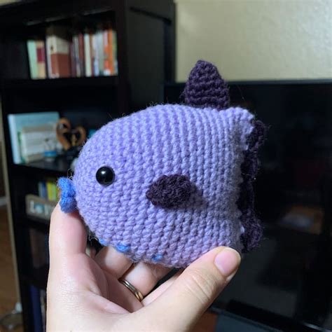 Crochet Fish Pattern Sunfish Mola Mola Amigurumi Pattern Summer Fish