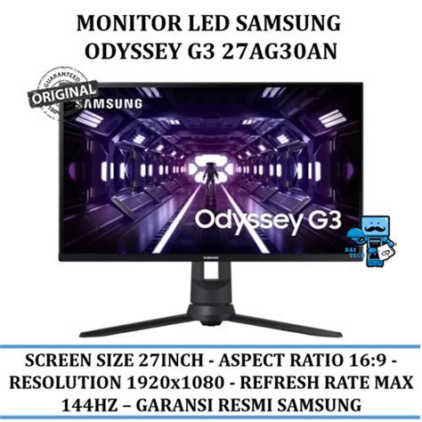 Jual Led Monitor Samsung Odyssey G Ag An Jakarta Pusat Macro Computer Tokopedia