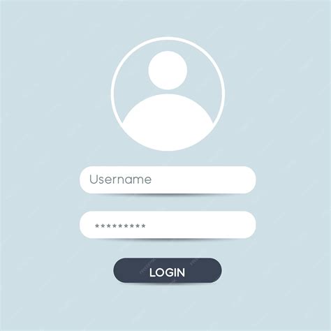 Premium Vector Register Page Design Login Form Account User Password