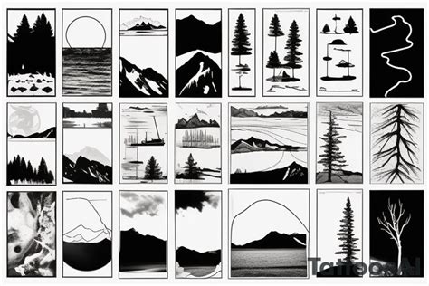 Id Like A Simple Outline Drawing Of Lake Tahoe Ca Tattoo Idea Tattoosai