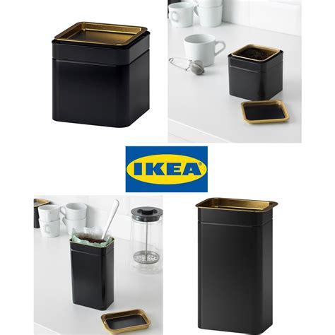 [ready Stock] Ikea Blomning Cofee Tea Tin Black Tin Kopi Teh Hitam Murah Ikea Shopee Malaysia