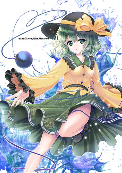 Komeiji Koishi Touhou Commentary Request 1girl Black Hat Bow