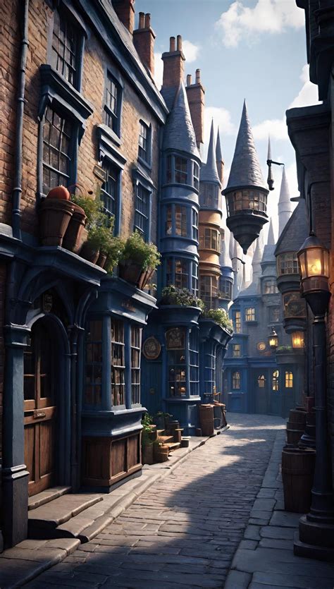 Diagon Alley From Harry Potter Wallpaper Digital Art Design Harry