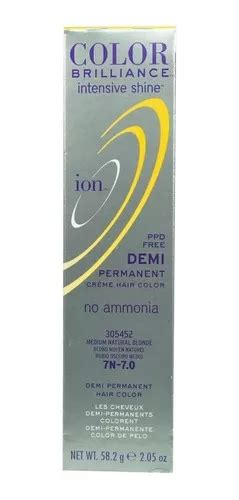 Tinte Semi Permanente En Crema Sin Amoníaco Ion 582g Tonos Tono 7n