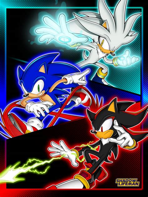 Sonic Shadow And Silver By Shadowlifeman On Deviantart