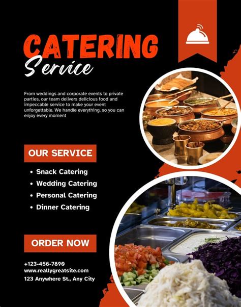 Free And Customizable Catering Templates