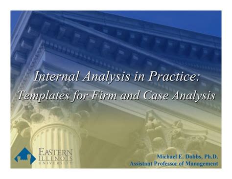 Internal Analysis In Practice Pdf