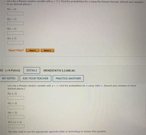 Solved Let X Be A Poisson Random Variable With U 95 Find