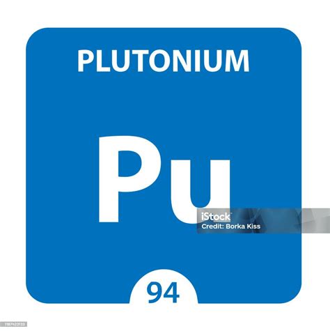 Plutonium Chimique 94 Élément Du Tableau Périodique Molécule Et