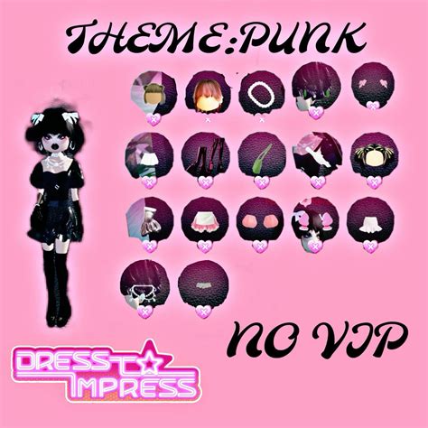 Dti Outfits Non Vip Theme Hardcore Punk