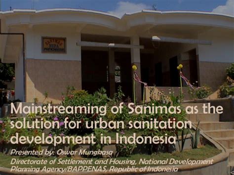 Ppt Mainstreaming Of Sanimas Community Based Sanitation As The