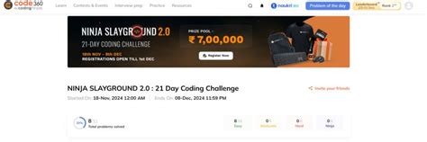 Ninjaslayground Codingninjas Day8 Chahat Rajput
