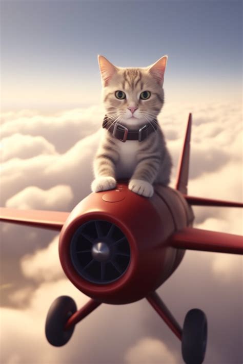 Flying Cat Art A Unique Perspective Katten Illustratie Perspectief