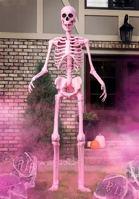 Ms Vanderbones 8ft Pink Skeleton Halloween Prop Skeleton Decorations