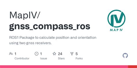 Github Mapiv Gnss Compass Ros Ros1 Package To Calculate Position And Orientation Using Two