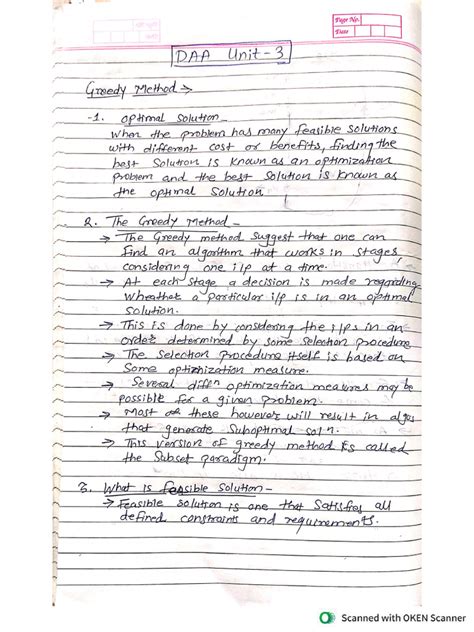 Daa Unit 3 Notes Pdf