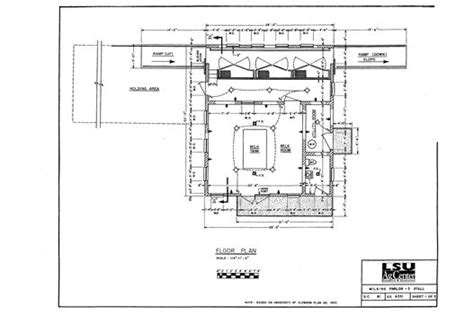 Milking Parlor 3 Stall Floor Plan