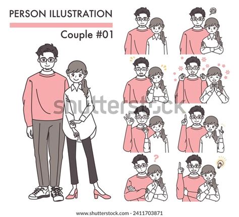 Male Female Facial Expression Illustration Set Stock Vector Royalty Free 2411703871 Shutterstock